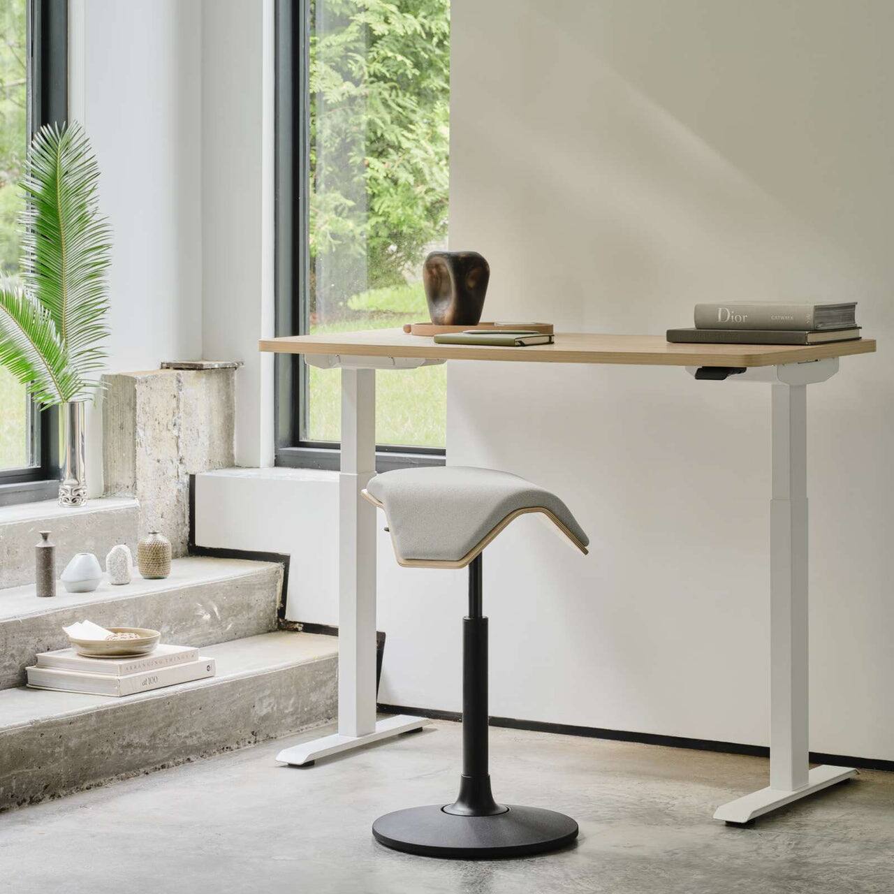 Branch Furniture Branch Saddle Stool Plus – Ergonomic Rolling Stool ...