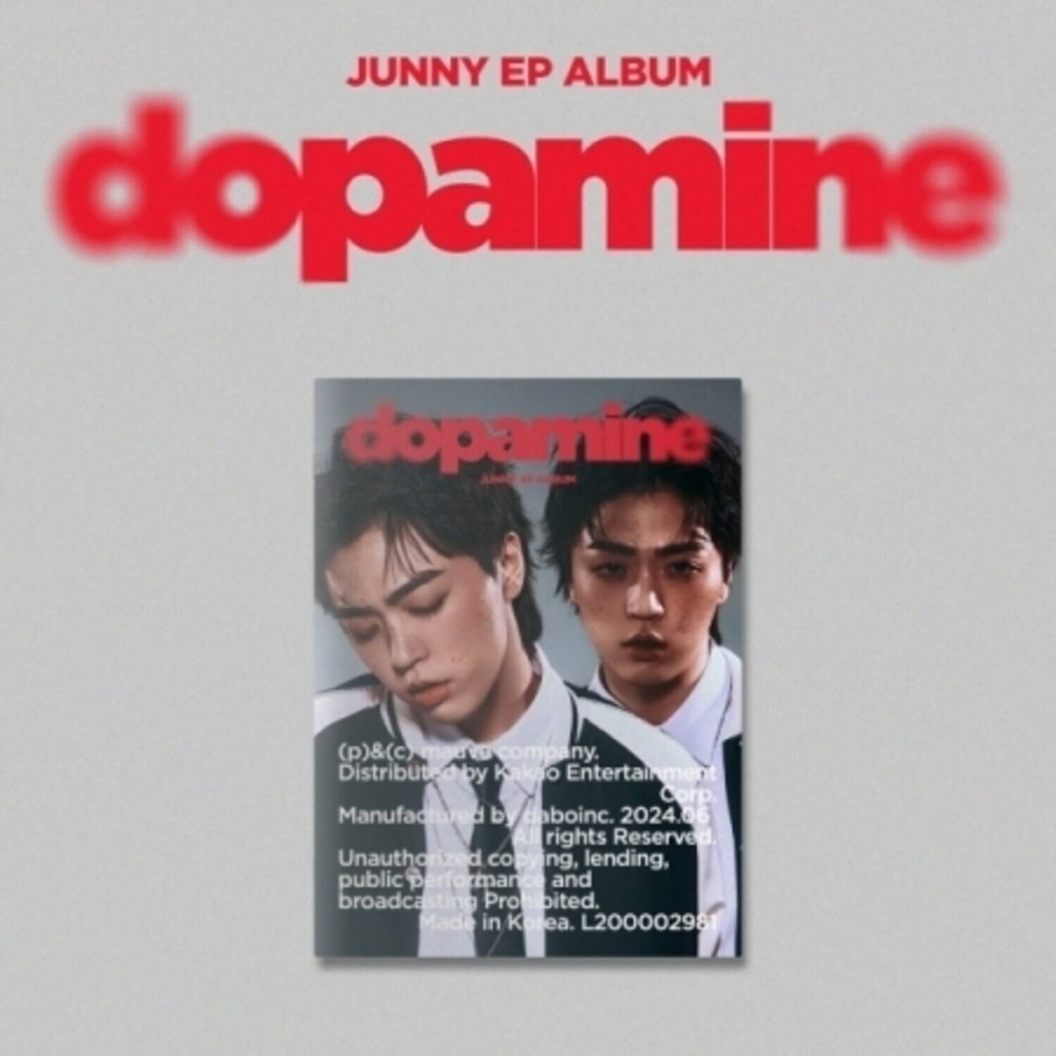 Junny Dopamine incl. 24pg Booklet, Postcard, Folding Poster, Sticker + Photocard COMPACT DISCS ...