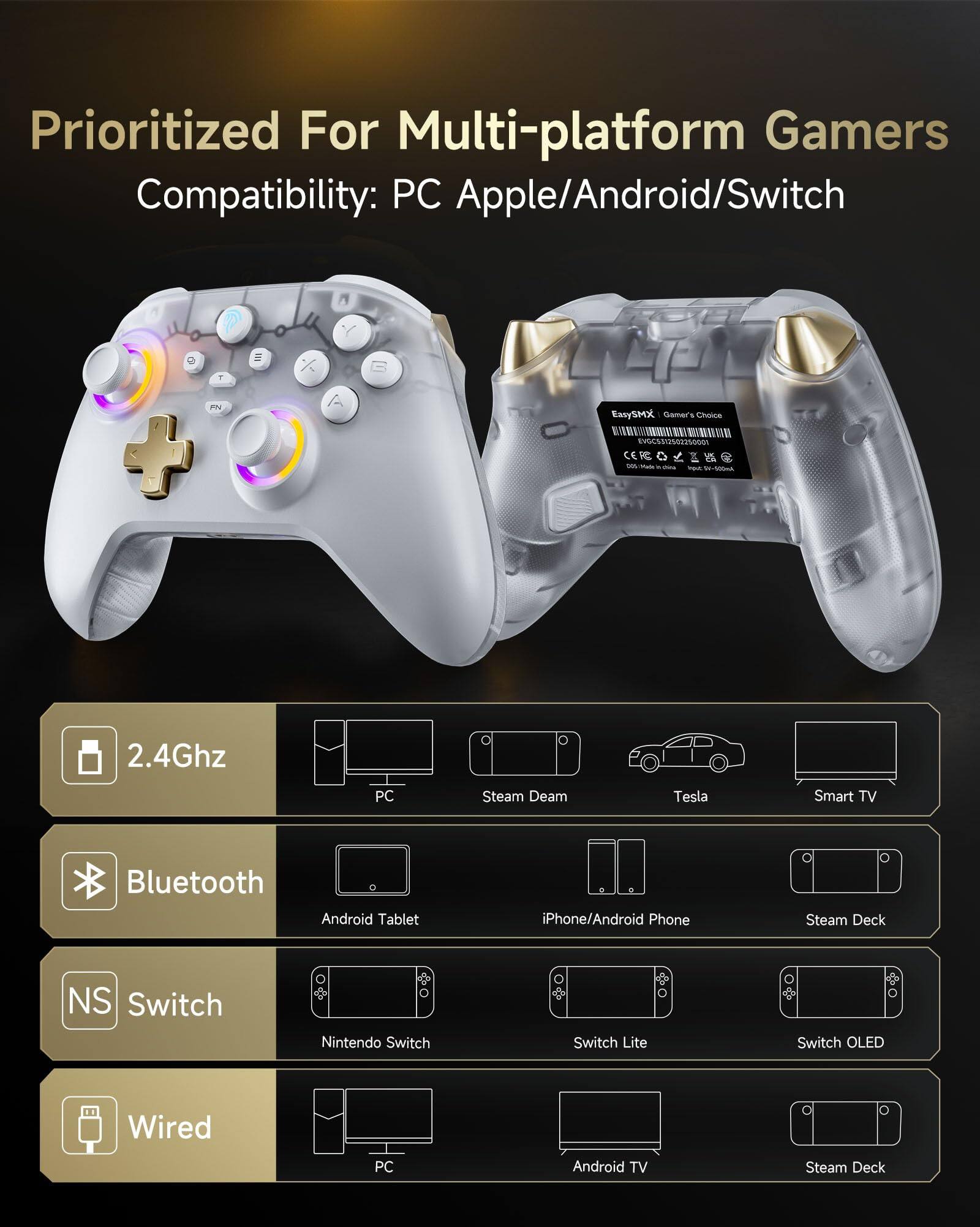 Dazzling Pops easysmx d05 gaming controller with charging dock for pc ...