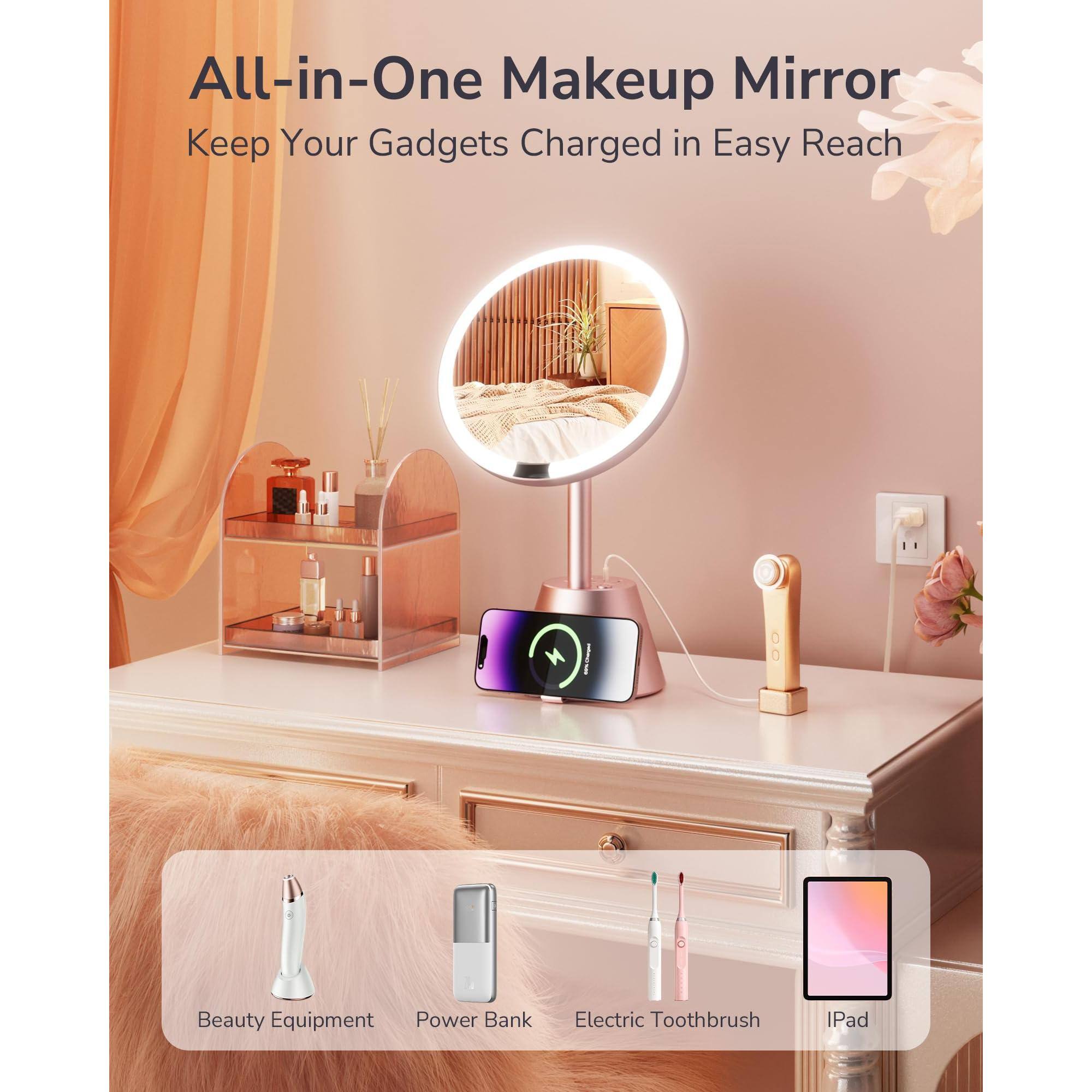 Earthley Blooms Mirror Light Color Charging High Quality Product with ...