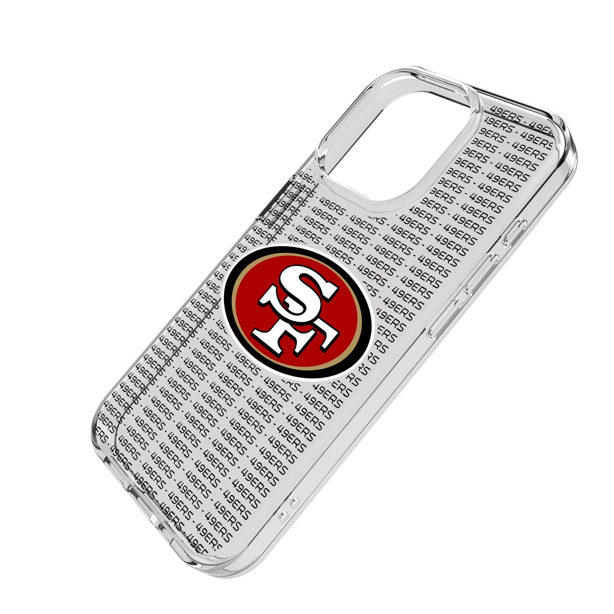Keyscaper NFL San Francisco 49ers iPhone Clear Text Backdrop Design ...