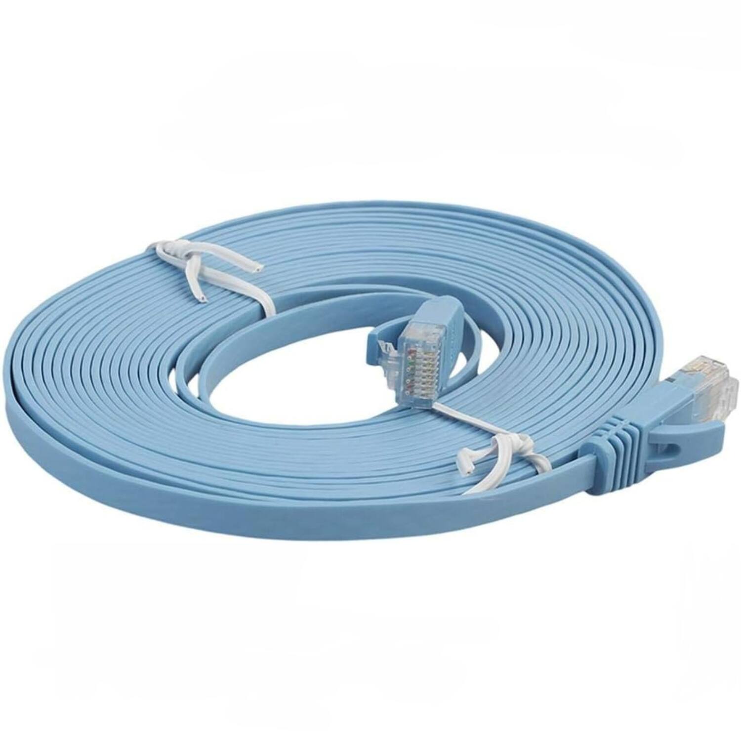 Stock Preferred 150FT Cat 6 Flat Cable High Speed LAN Patch Cord 550MHz ...