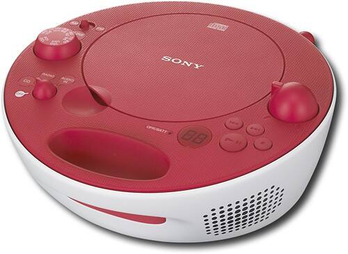 Customer Reviews: Sony CD-R/RW Boombox with AM/FM Tuner Red ZSE5/RED ...