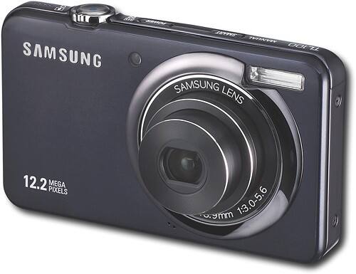 Best Buy: Samsung 12.2-Megapixel Digital Camera Black TL100