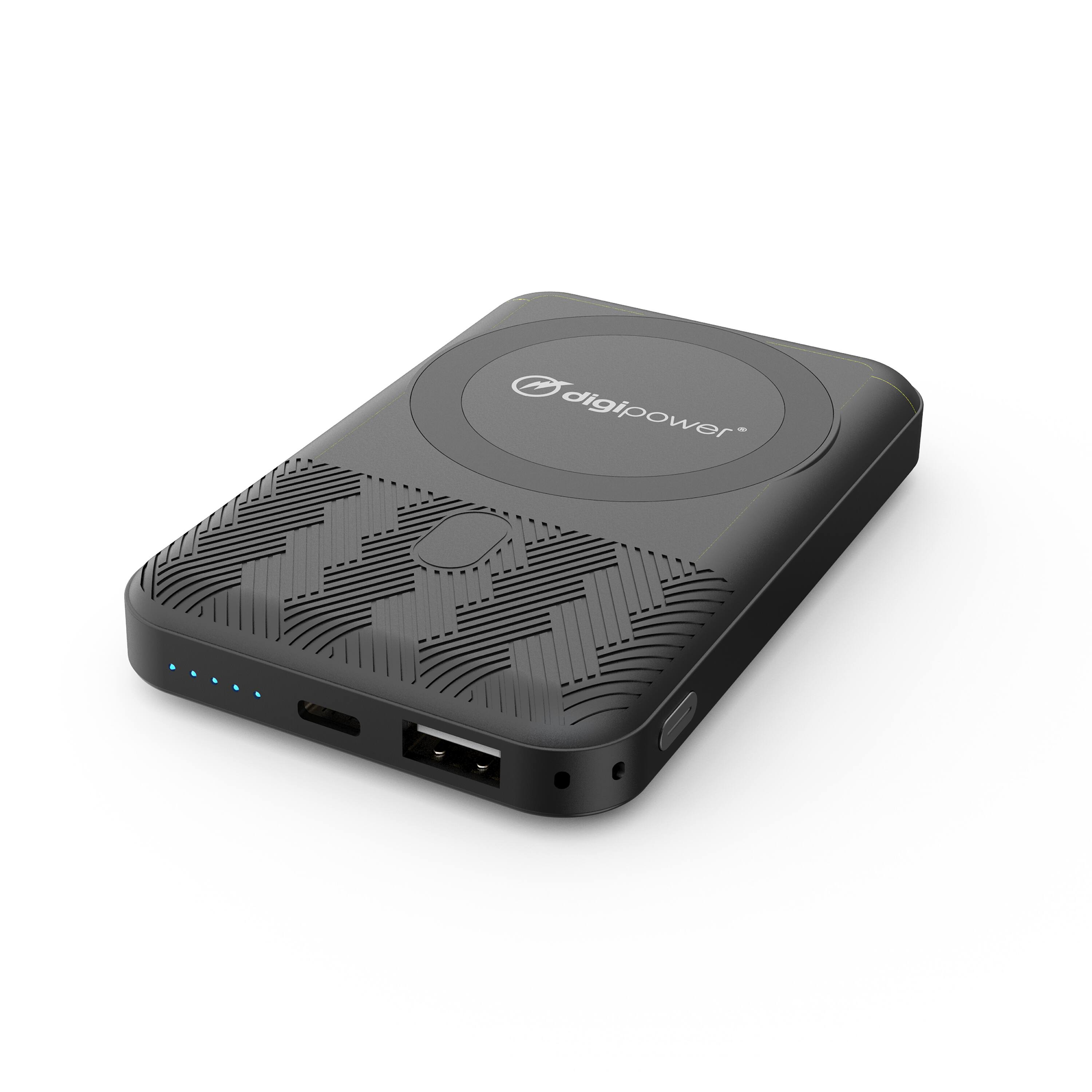 Digipower Re Fuel 10,000mAh MagSafe Power Bank – Wireless Charging with Built In Stand Black WPC ...