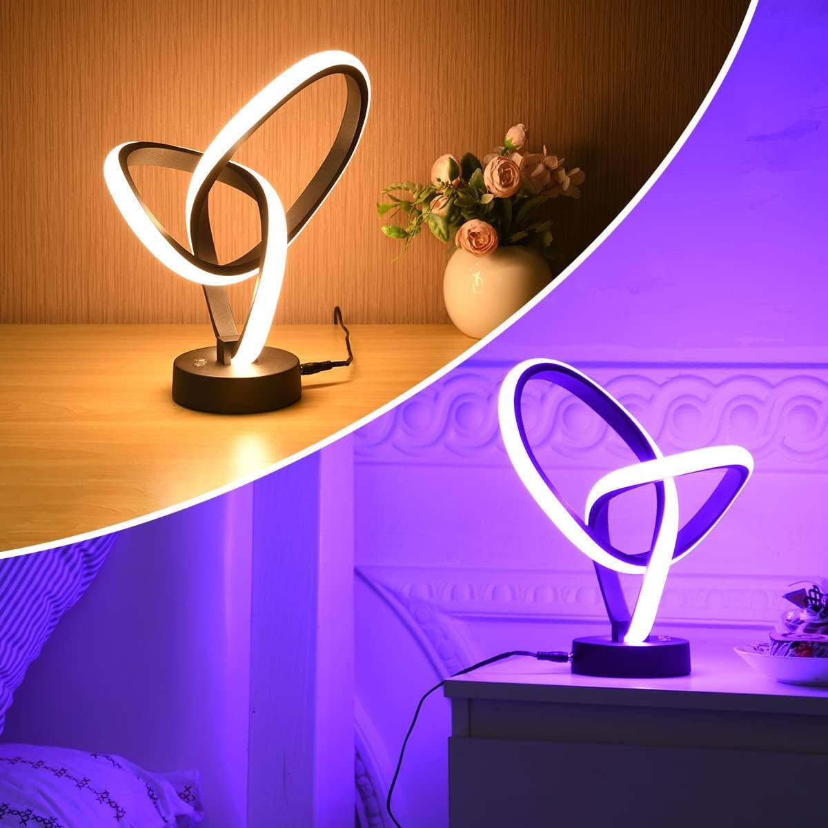 Stamp n Camp Vocevos LED Modern Table Lamps RGB Table Lamp with 7 ...