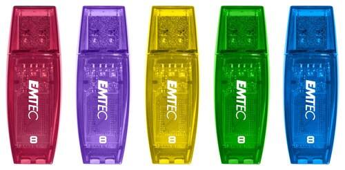 Best Buy: EMTEC 8GB USB 2.0 Type A Flash Drives (20-Pack) Red/Purple ...