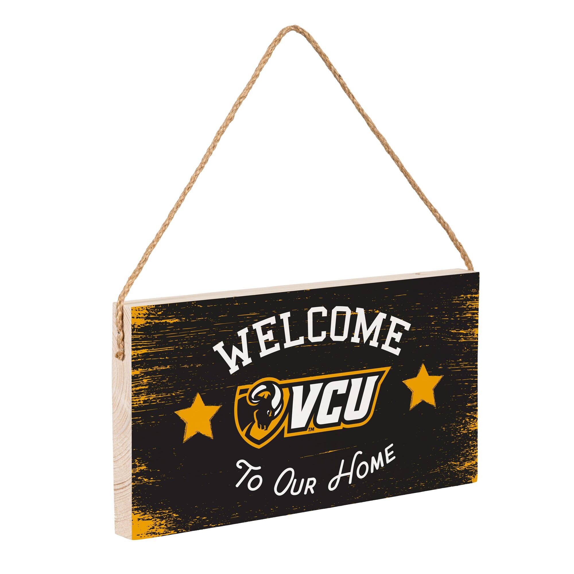 Evergreen Enterprises VCU Rams 6" x 11" Welcome Home Wood Wall Sign ...