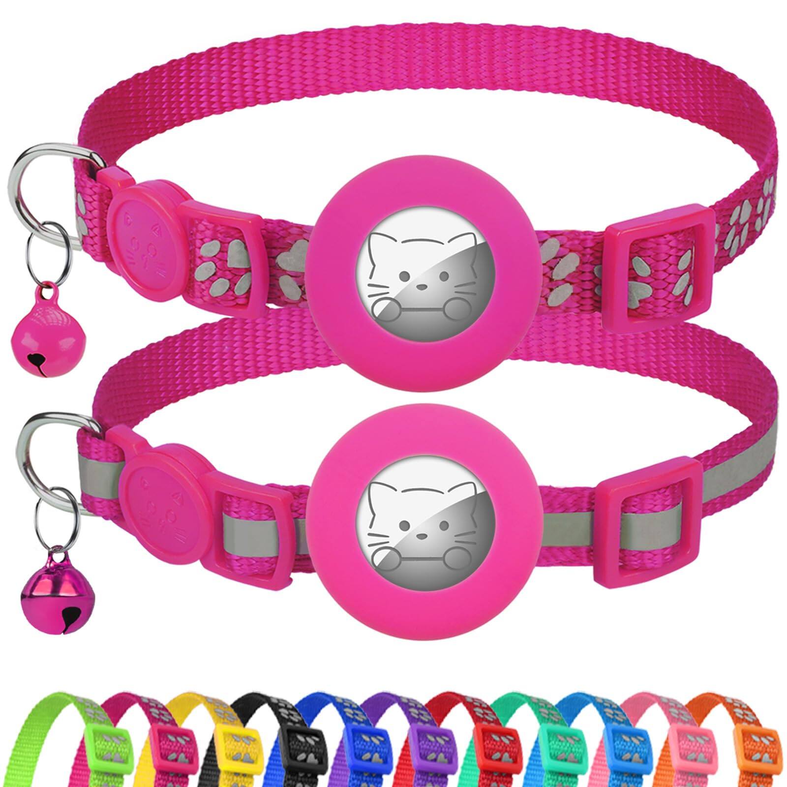 Leash Valley Refurbished Excellent Reflective Airtag Cat Collar ...
