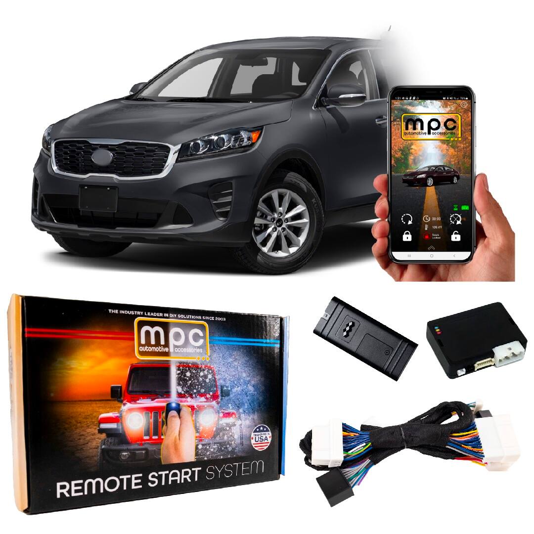 MPC Remote Start Kit For Kia Sorento 2016 2020 | Phone App Control | Plug and Play Black B-6115 ...