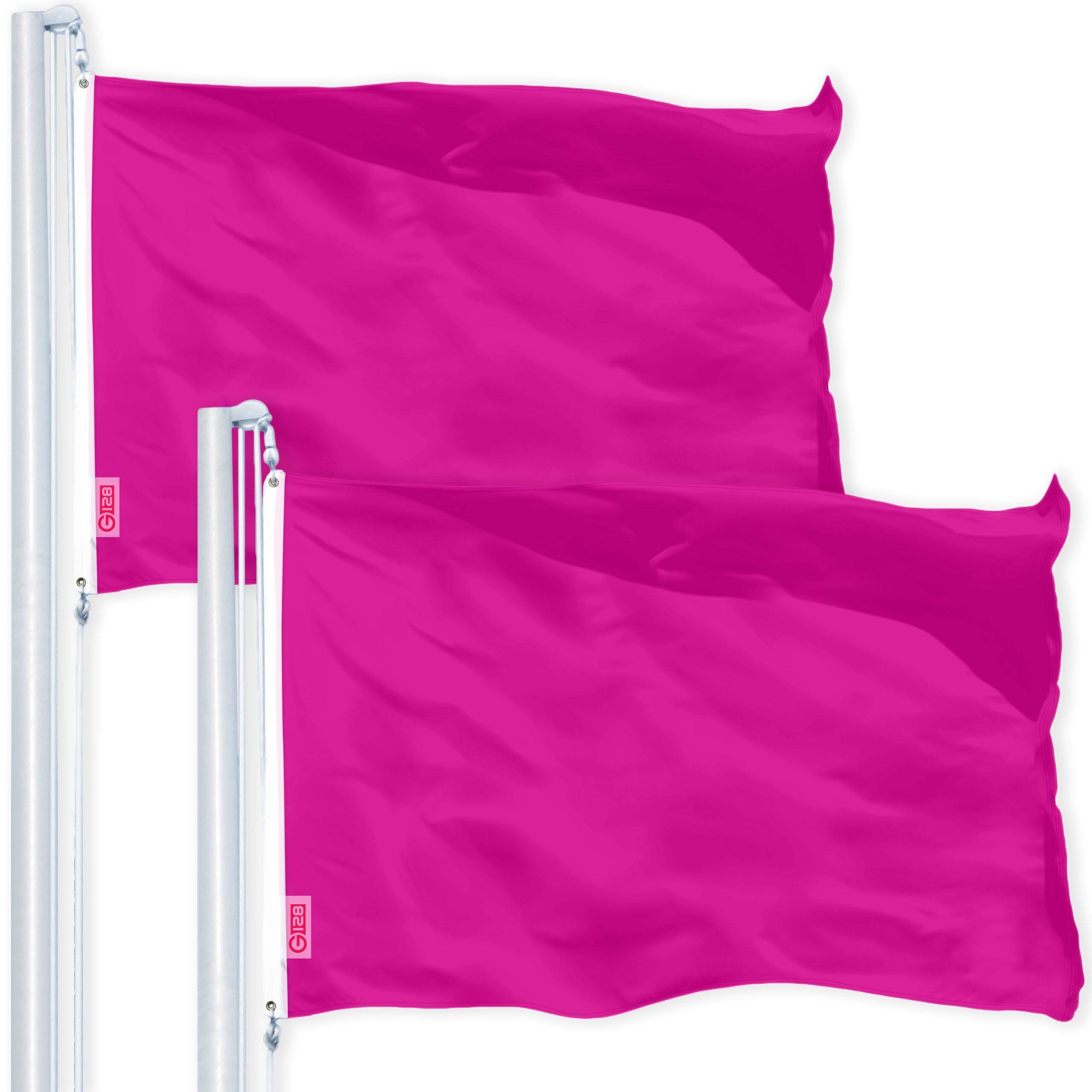 G128 2 Pack 4 x 6 ft Solid Color Flag — 150D Heavy Duty Polyester ...