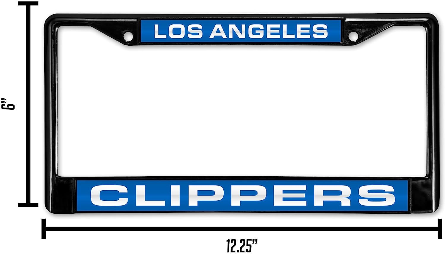 Rico Industries Los Angeles LA Clippers NBA Black Metal (Set of 2 ...