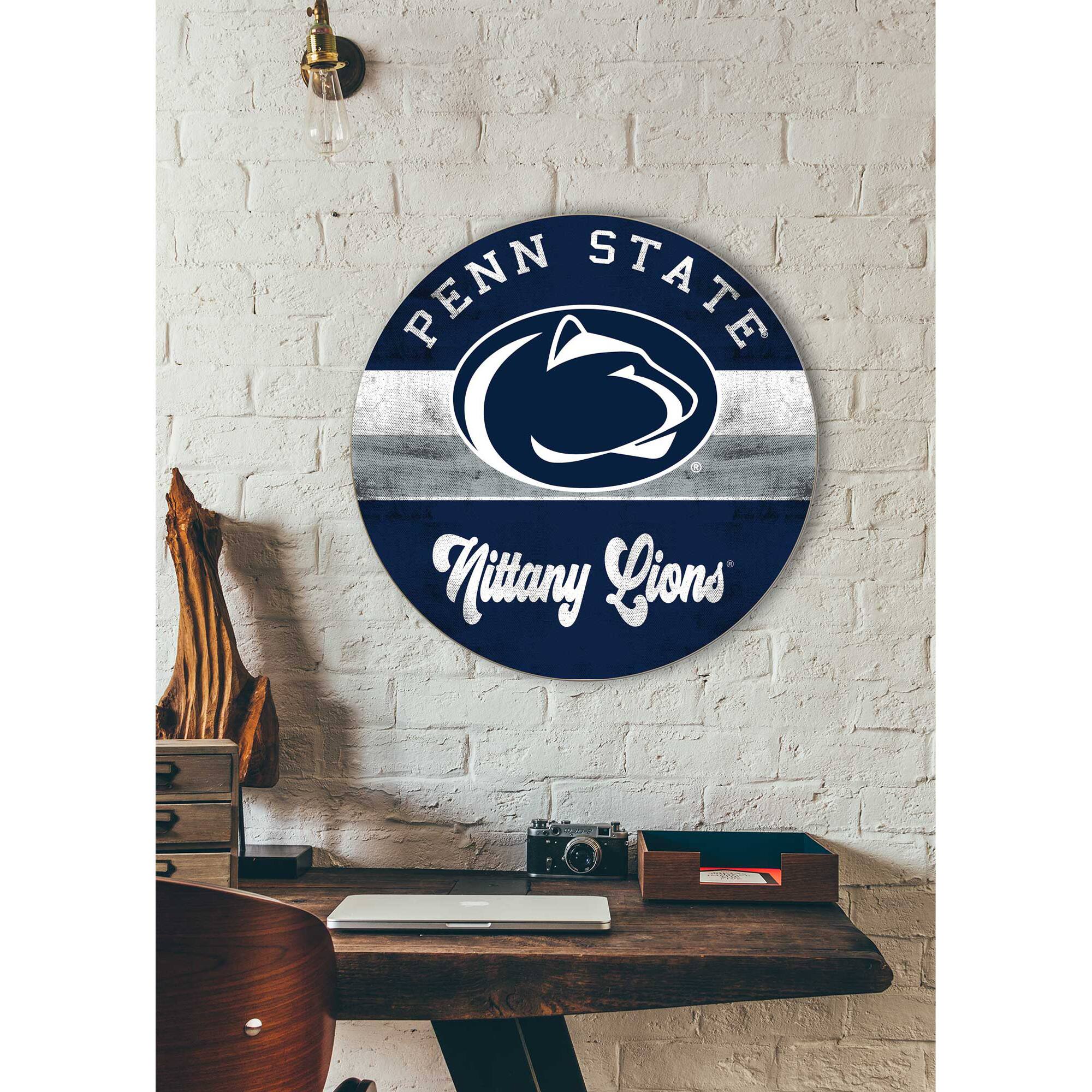 Jardine Penn State Nittany Lions 20'' x 20'' Retro Logo Circle Sign ...