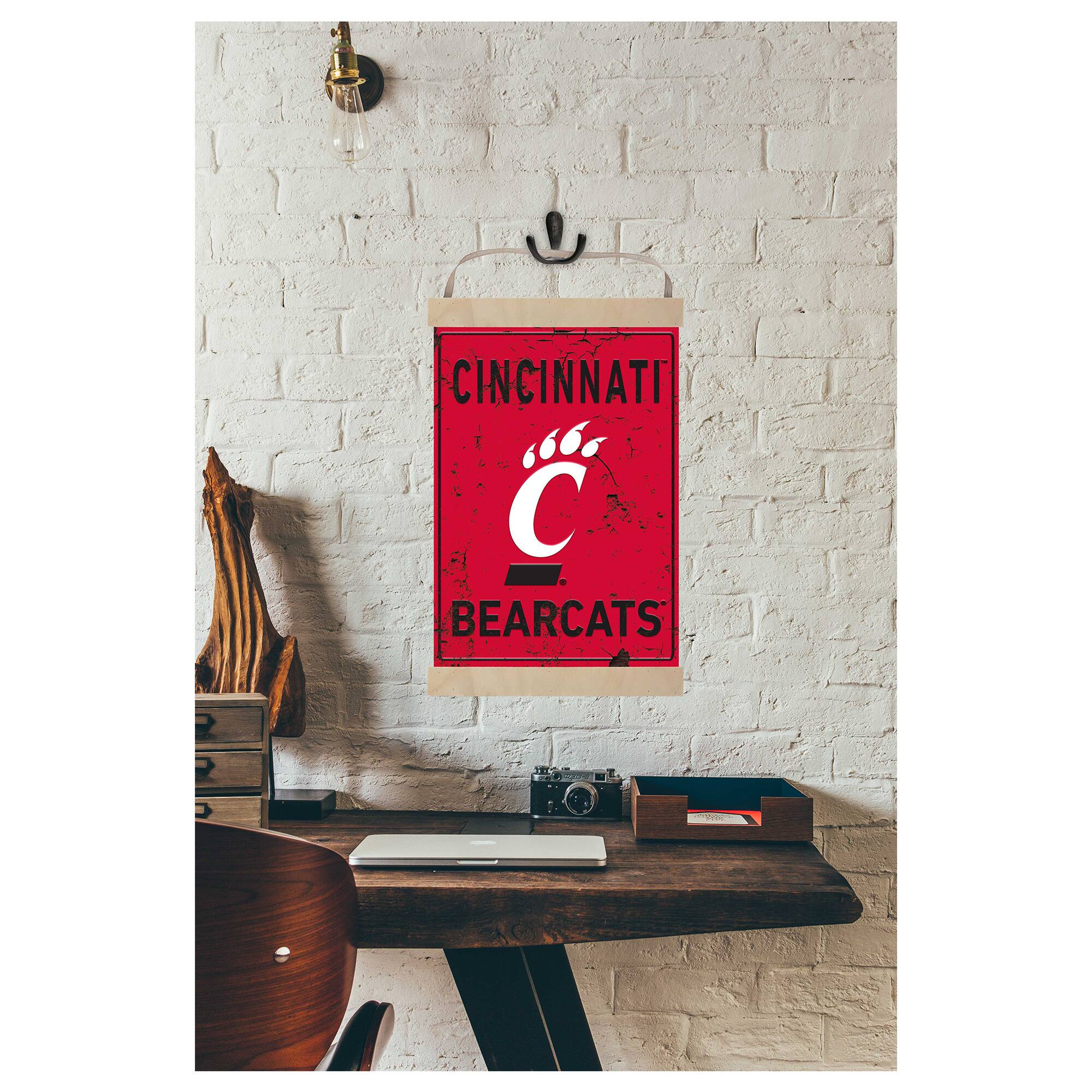 Jardine Cincinnati Bearcats Faux Rust Banner Sign Red 4966528 - Best Buy