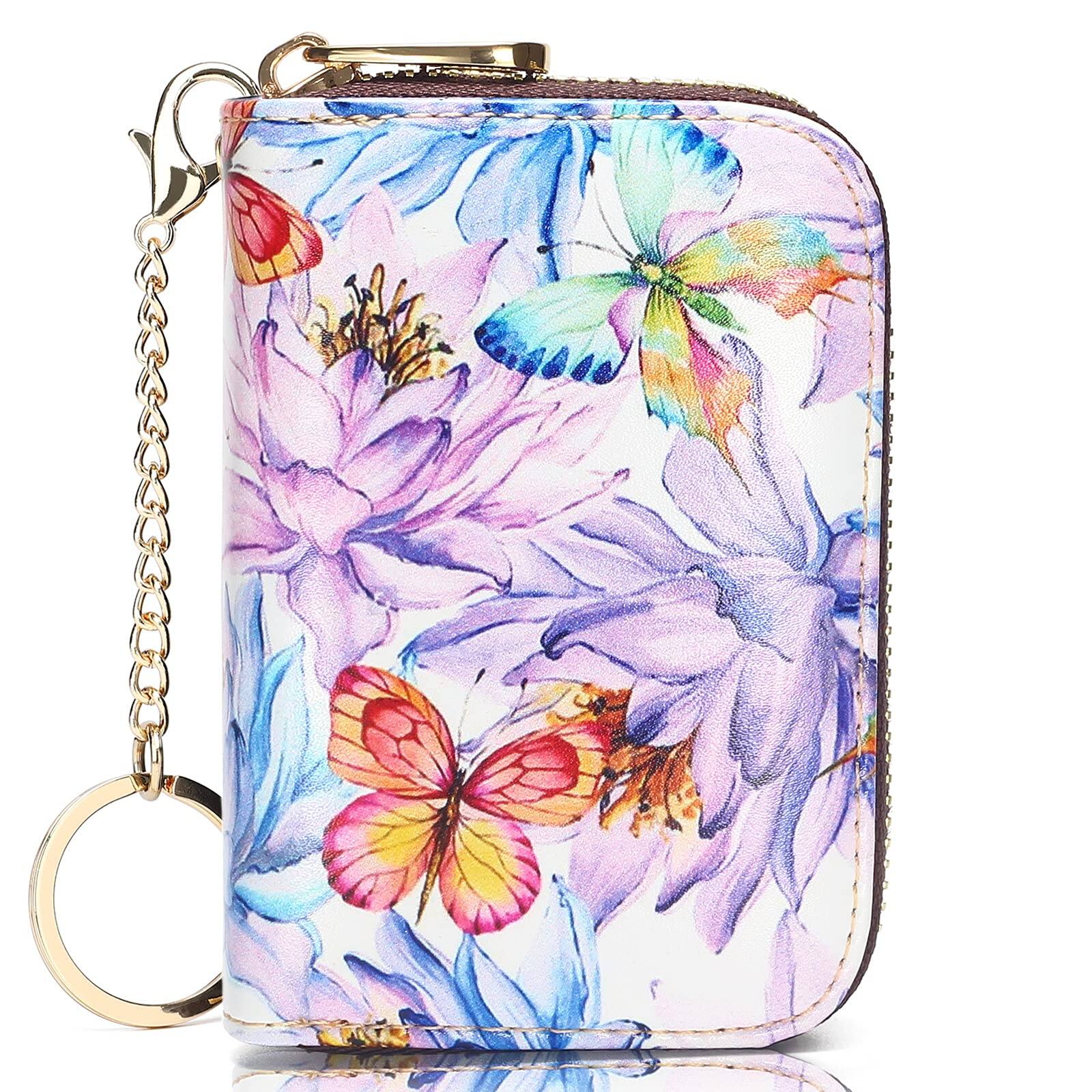 Holder Jadie Link - Rfid Credit Card Women Leather Zipper Case Ladies ...
