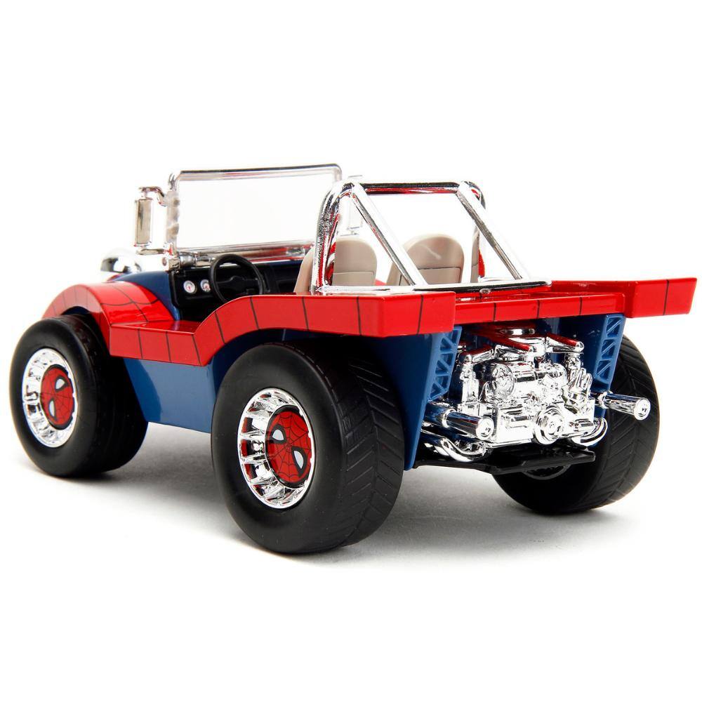Jada Dune Buggy with Graphics and Spider Man Diecast Figure "Marvel ...