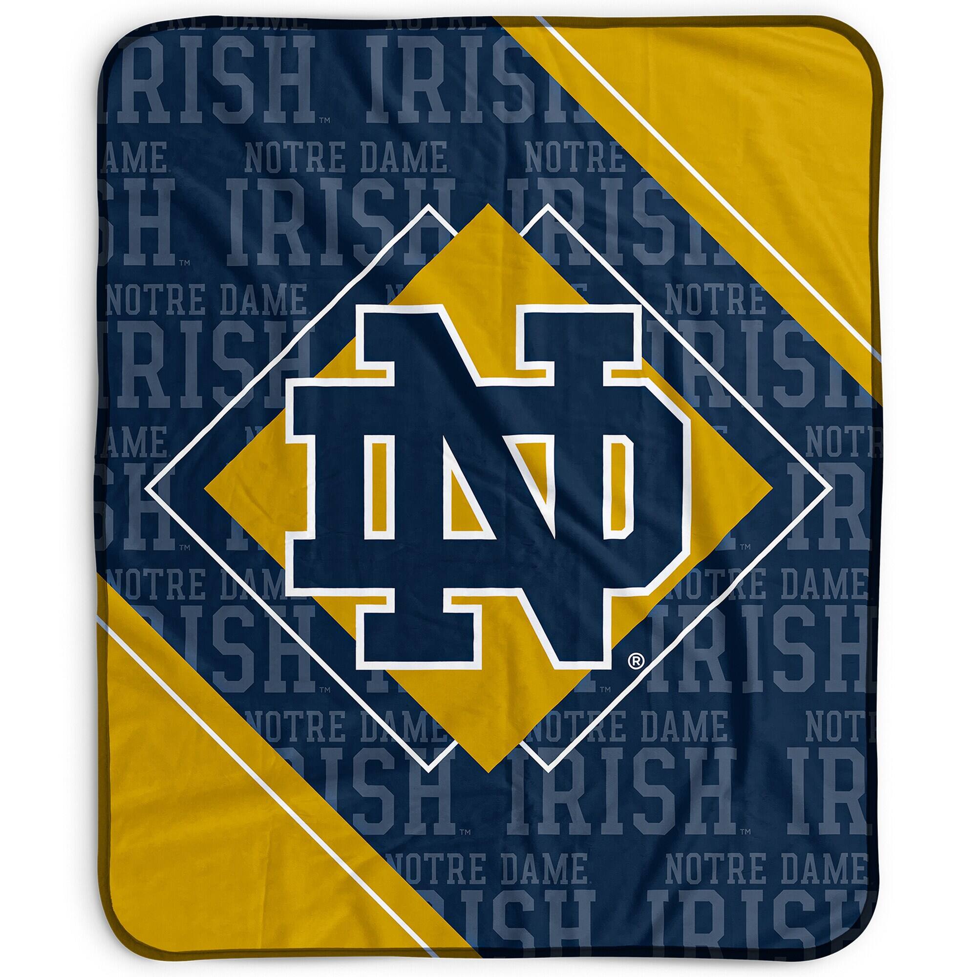 Pegasus Notre Dame Fighting Irish 50" x 60" Diamond Logo Fleece Blanket ...