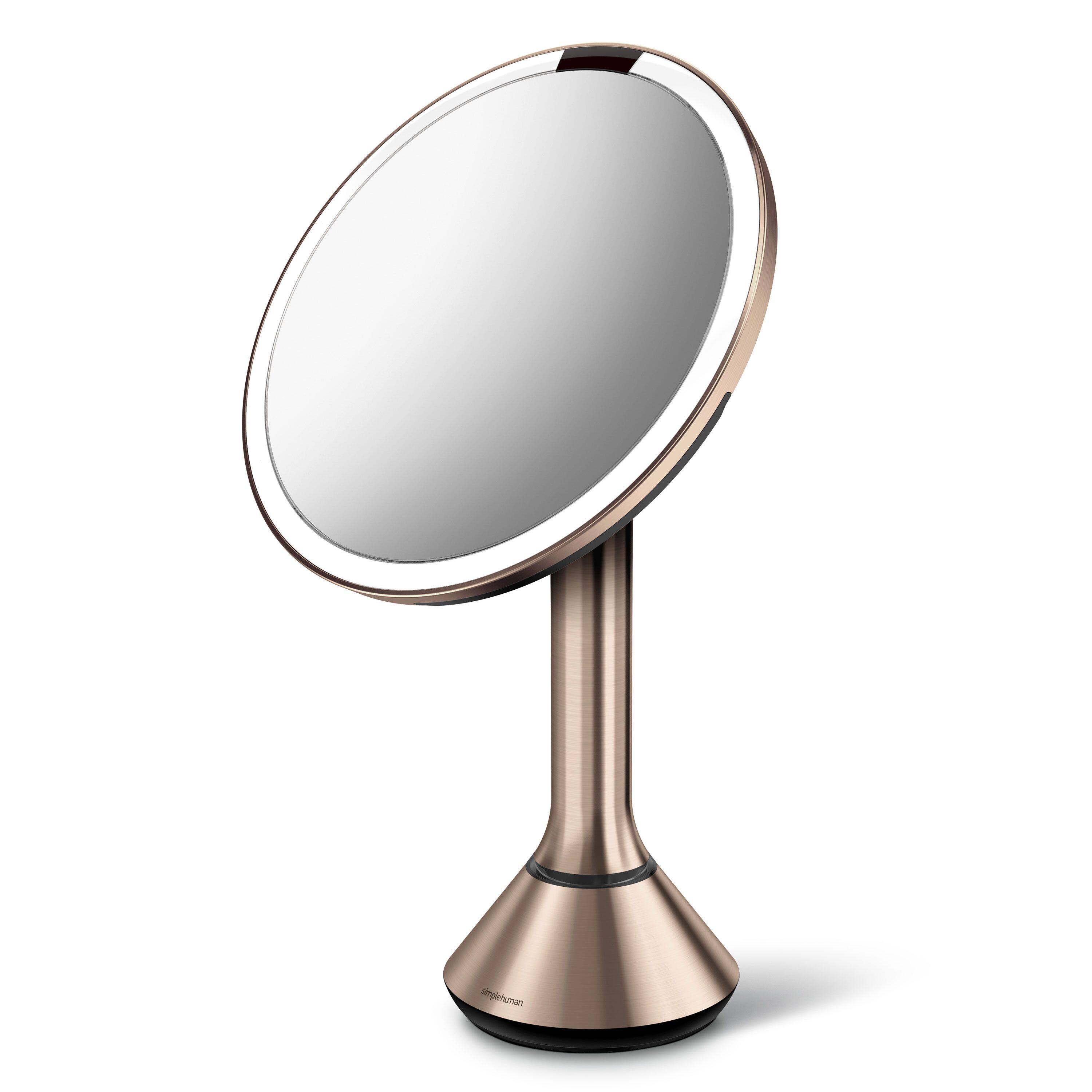 simplehuman sensor mirror with touch control brightness and dual light ...