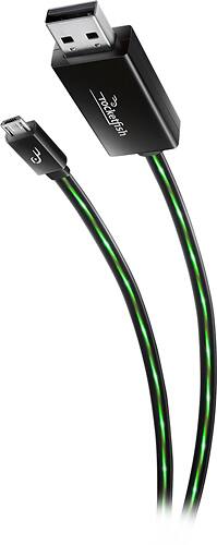 Best Buy: Rocketfish™ 3' Lighted Micro USB Cable Multi RF-LMCDT2