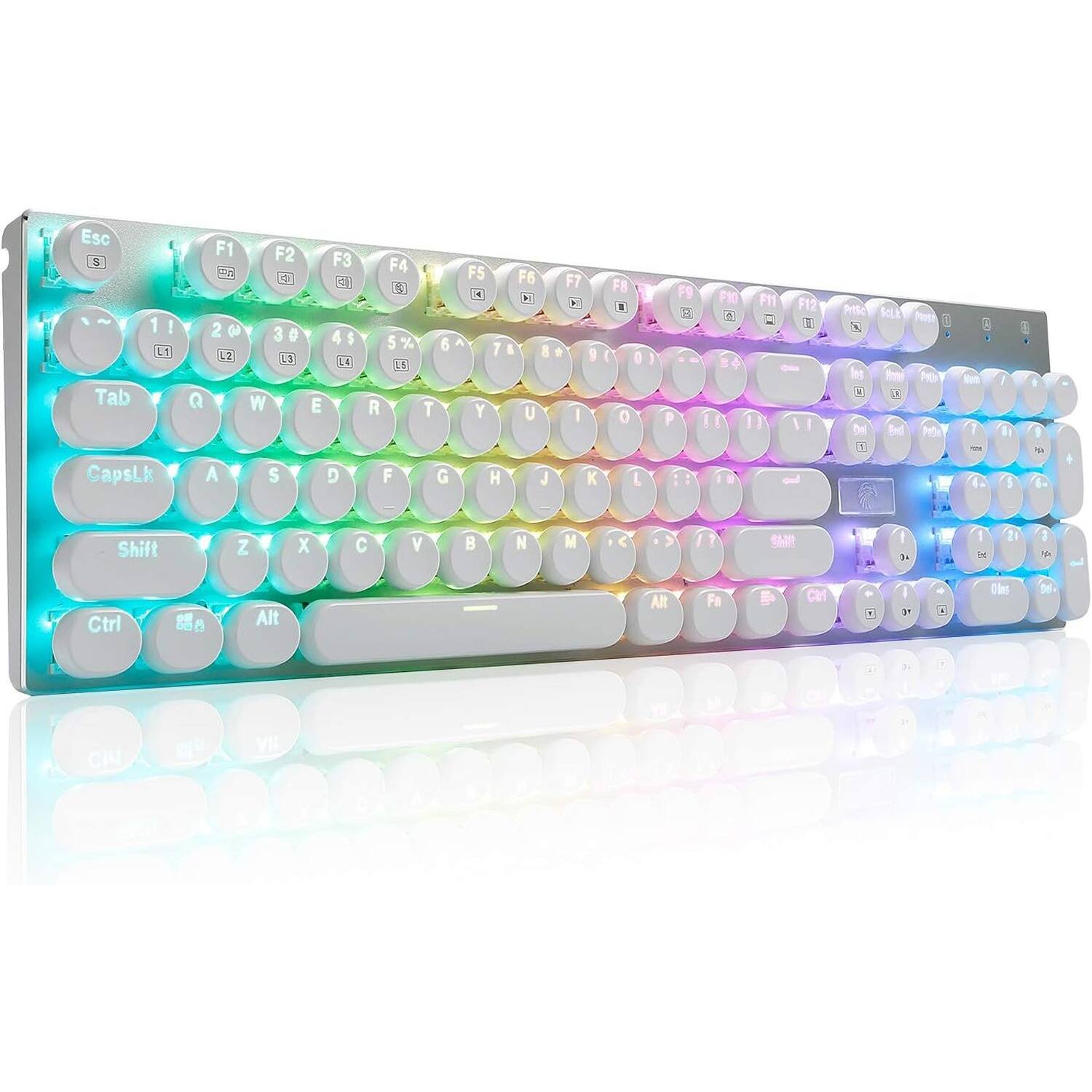 PARKER SLATER Wired typewriter style mechanical gaming keyboard with ...