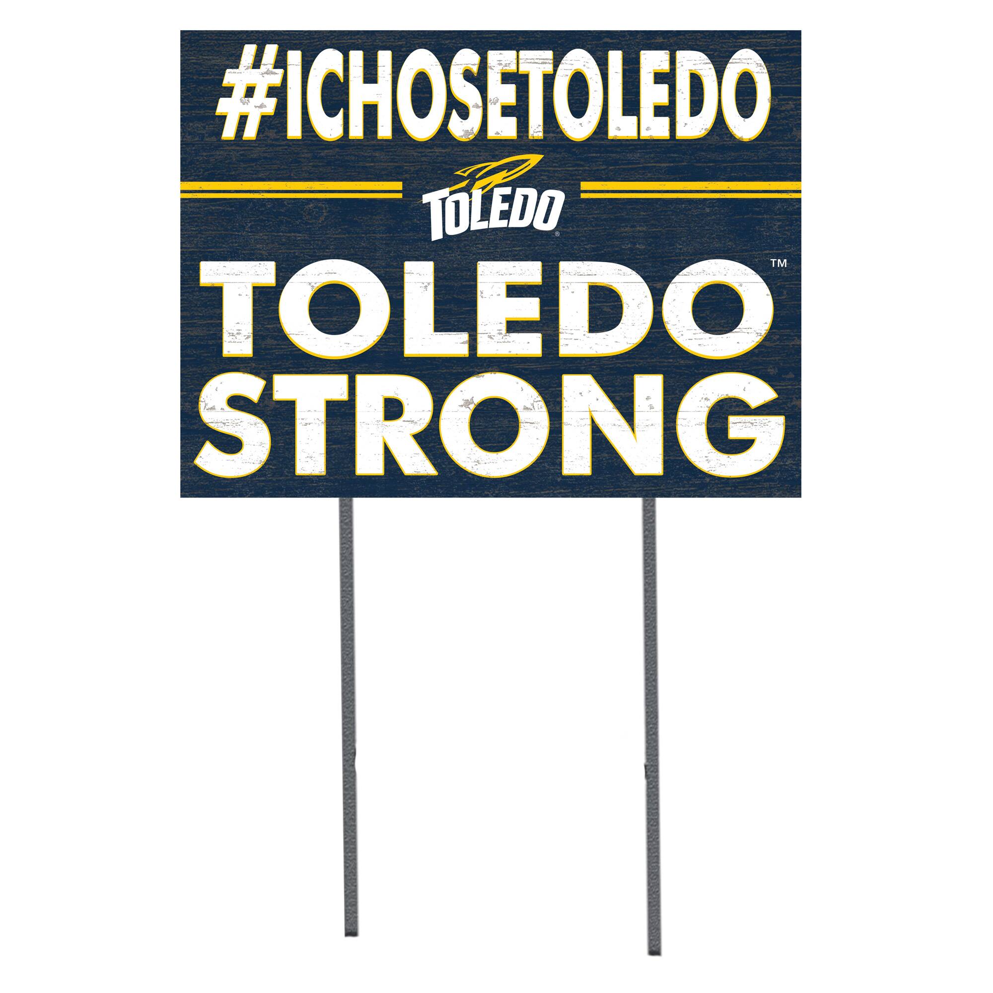 Jardine Toledo Rockets 18'' x 24'' I Chose Lawn Sign Navy 4953324 - Best Buy