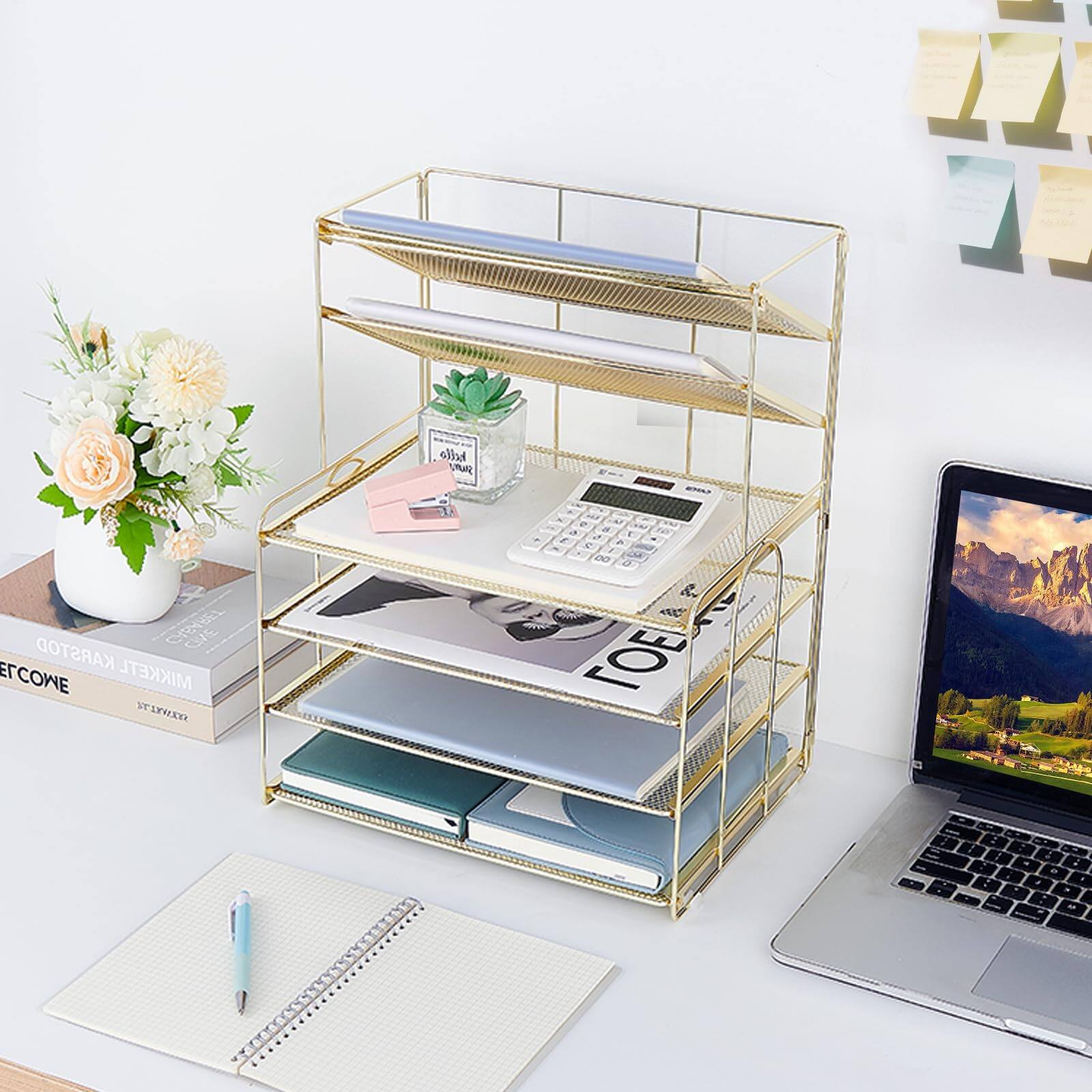 Paradigms Interiors 6 tier Letter Tray Paper Organizer Desk Organizers ...