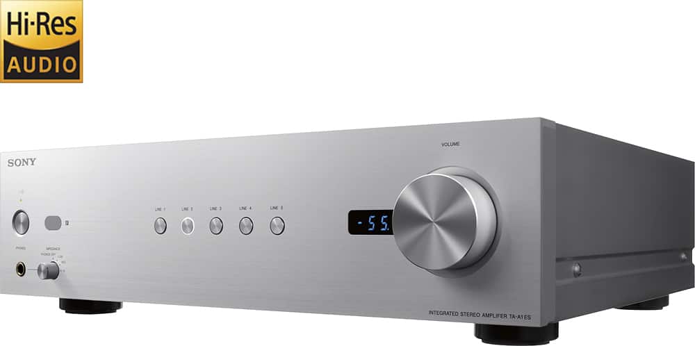 Best Buy: Sony 160W 2.0-Ch. High-Res Integrated Amplifier Silver TAA1ES
