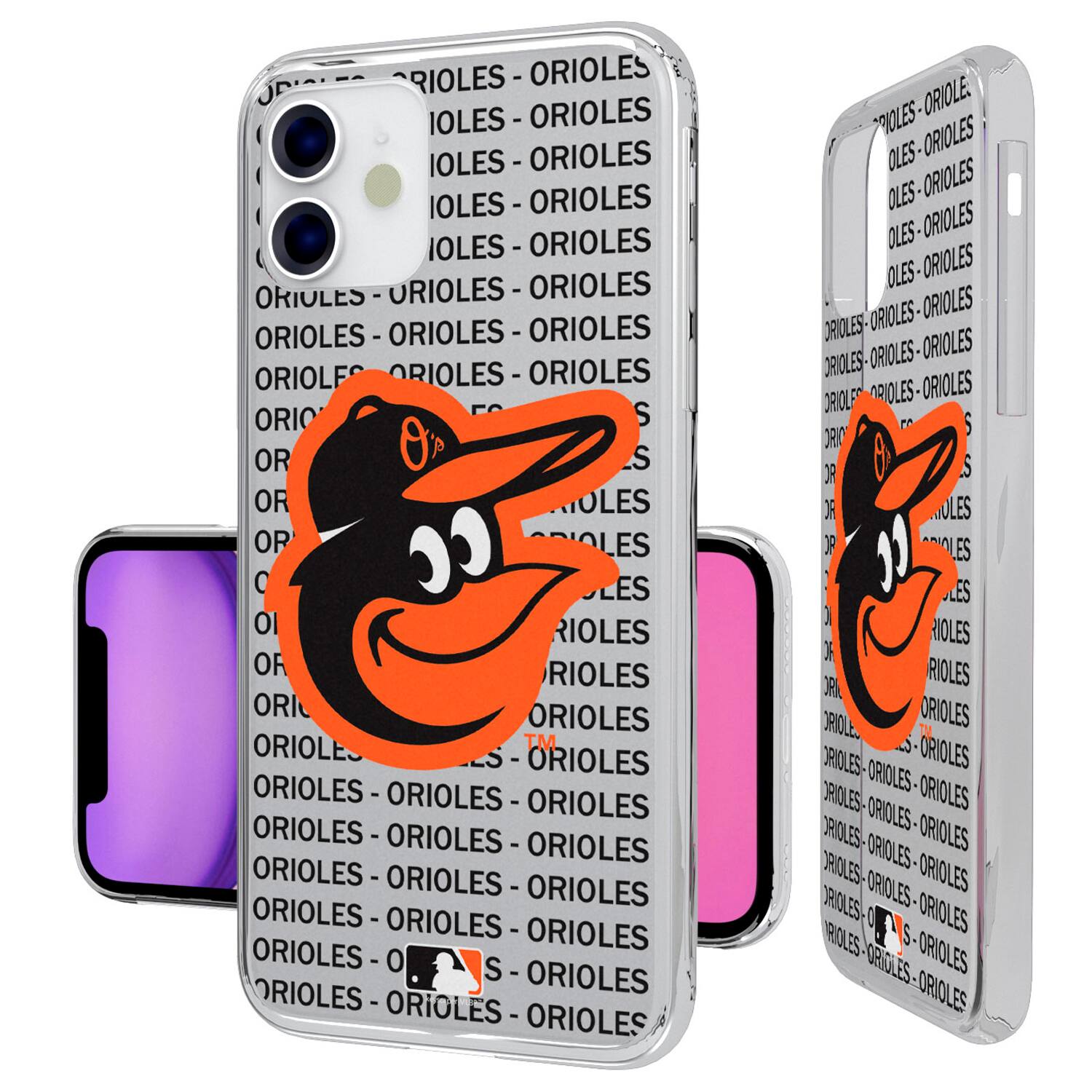 Keyscaper MLB Baltimore Orioles Text Backdrop Clear iPhone Case 16 ...