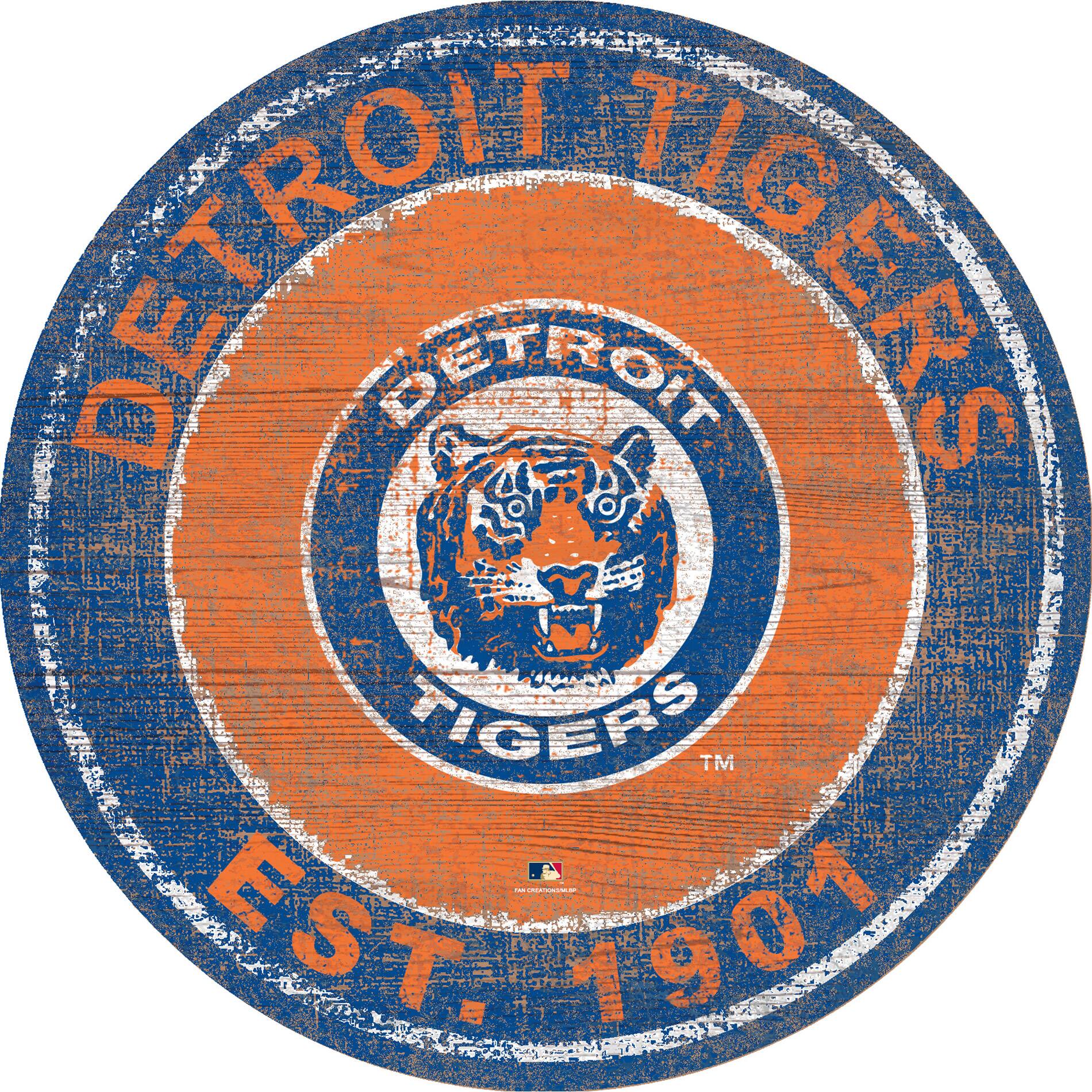 Fan Creations Detroit Tigers 24'' Round Heritage Logo Sign Multicolor 4095877 - Best Buy