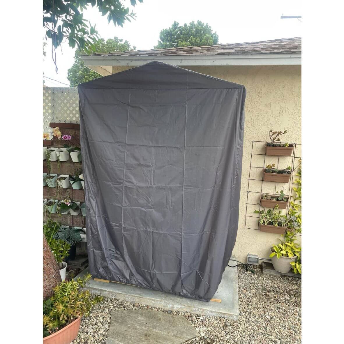 APRILSOUL New Single Sauna Outdoor Rain Cover Black SF-X-W1787P329096 ...