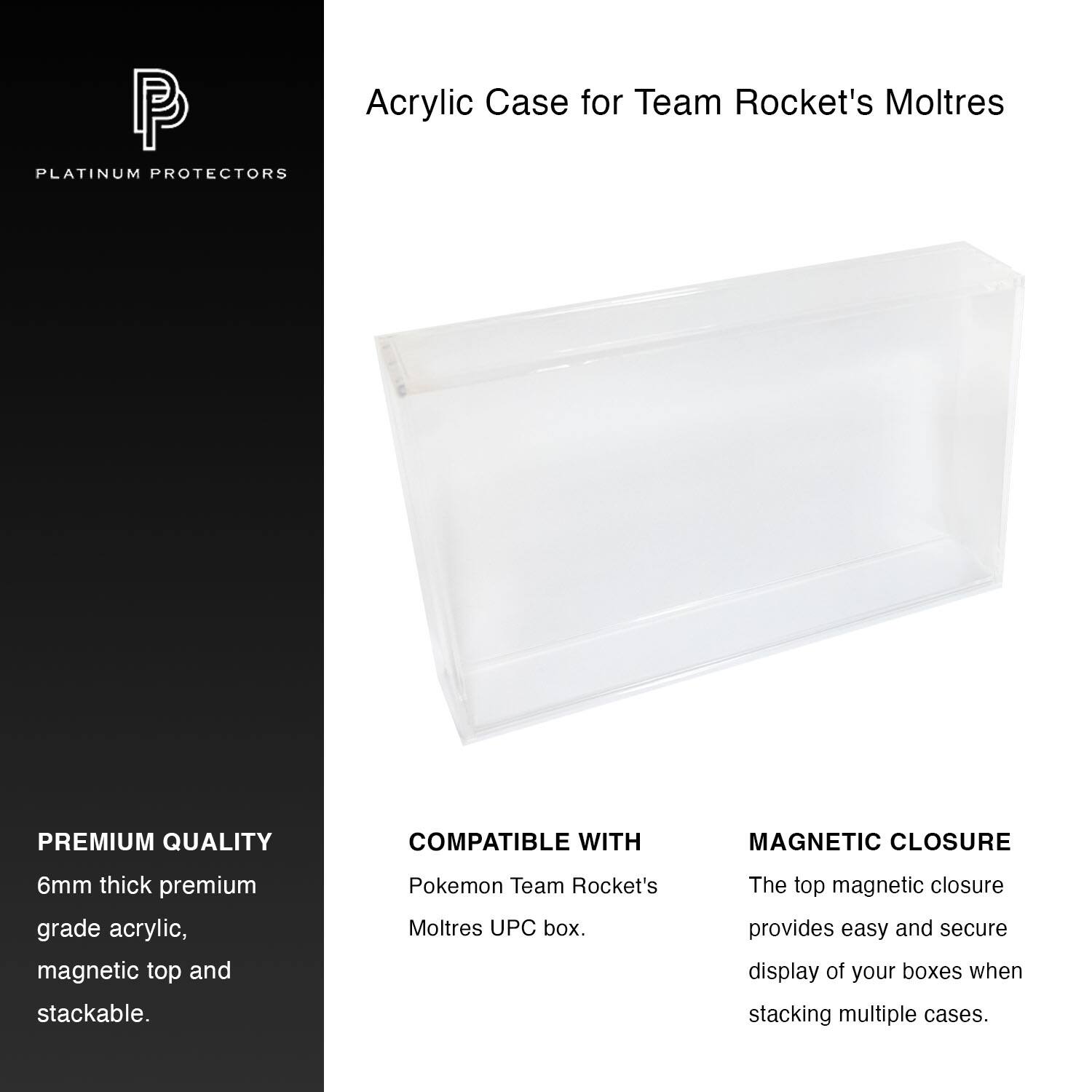 Platinum Protectors Premium Acrylic Display Case for Pokemon Team ...