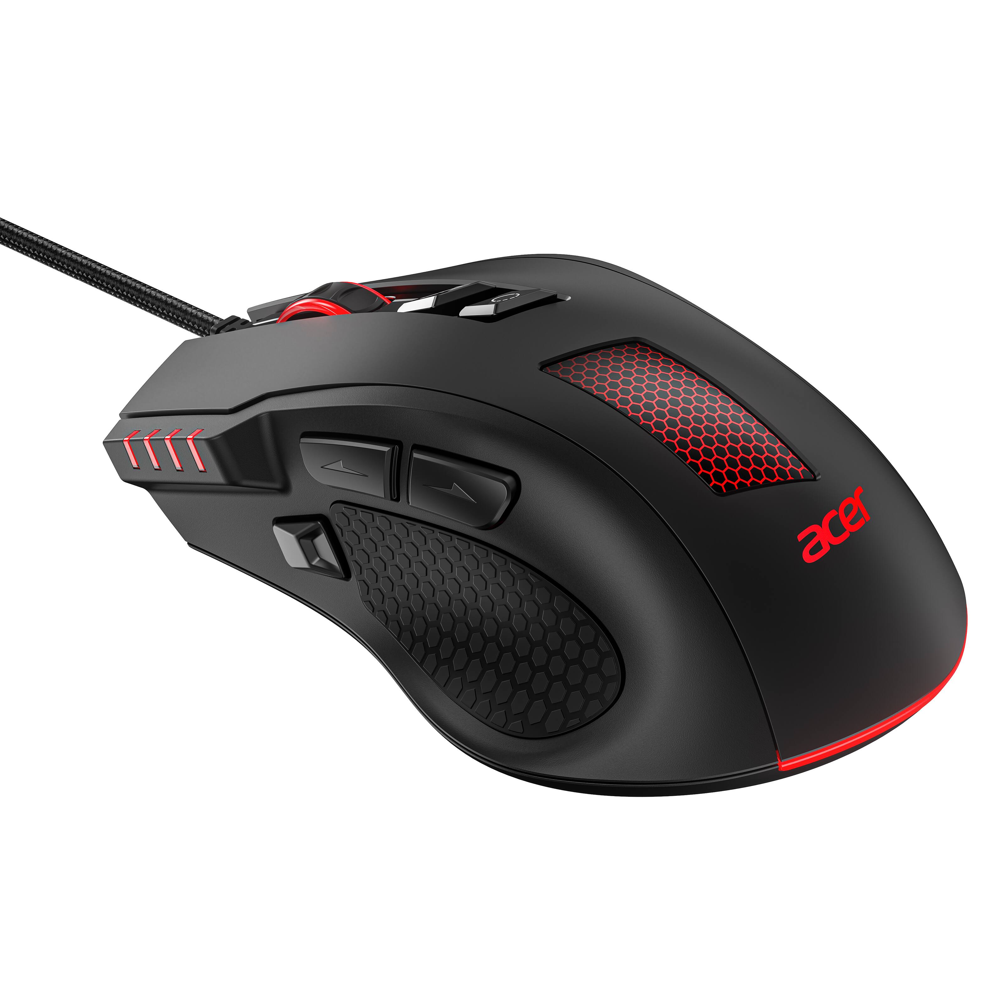 Acer Wired Gaming Mouse, 12,800 DPI Optical Sensor RGB Ergonomic Mouse ...