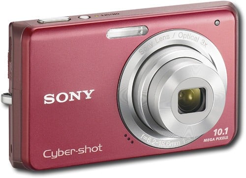 Best Buy: Sony Cyber-shot 10.1-Megapixel Digital Camera Red DSC-W180/R