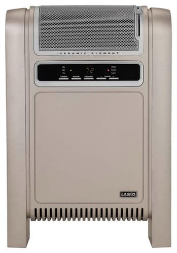 Best Buy: Lasko Portable Cyclonic Ceramic Heater Silver 758000