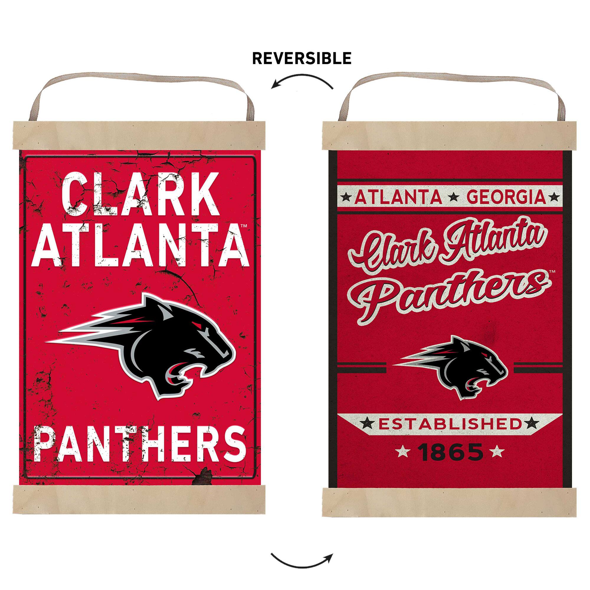 Jardine Clark Atlanta University Panthers Faux Rust Banner Sign Red ...
