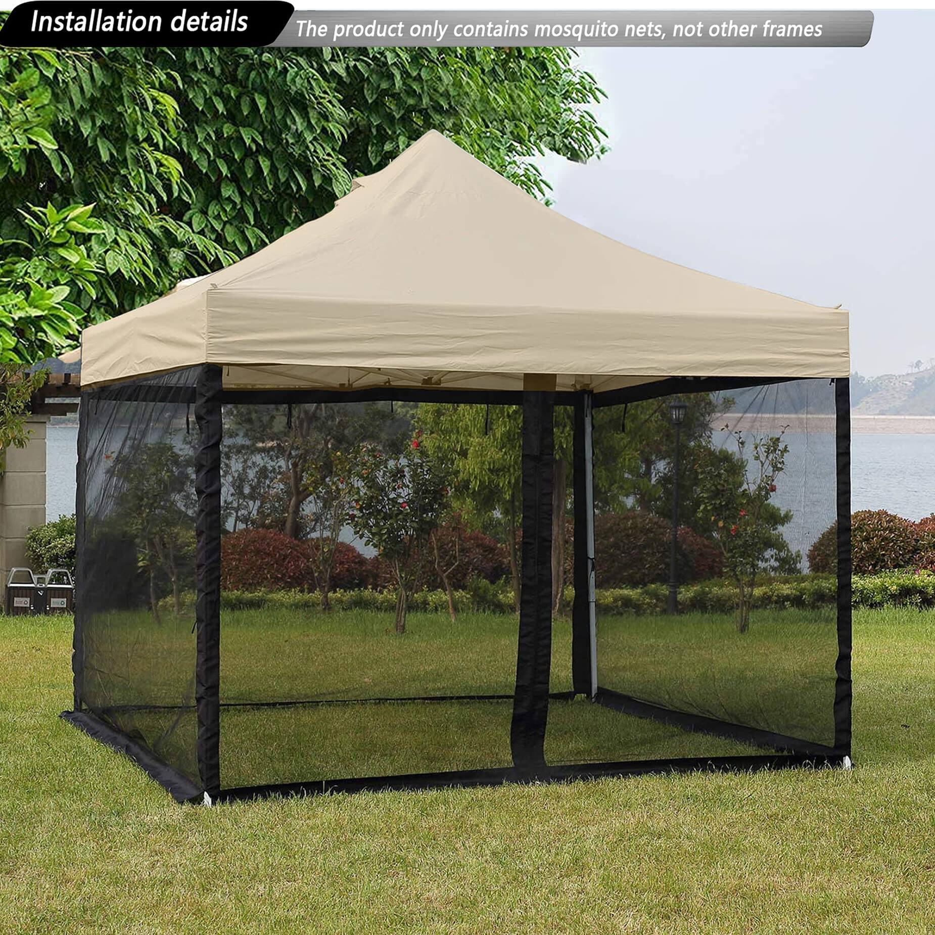 Paradigms Interiors Gazebo Replacement Mosquito Netting For Pop up Tent ...