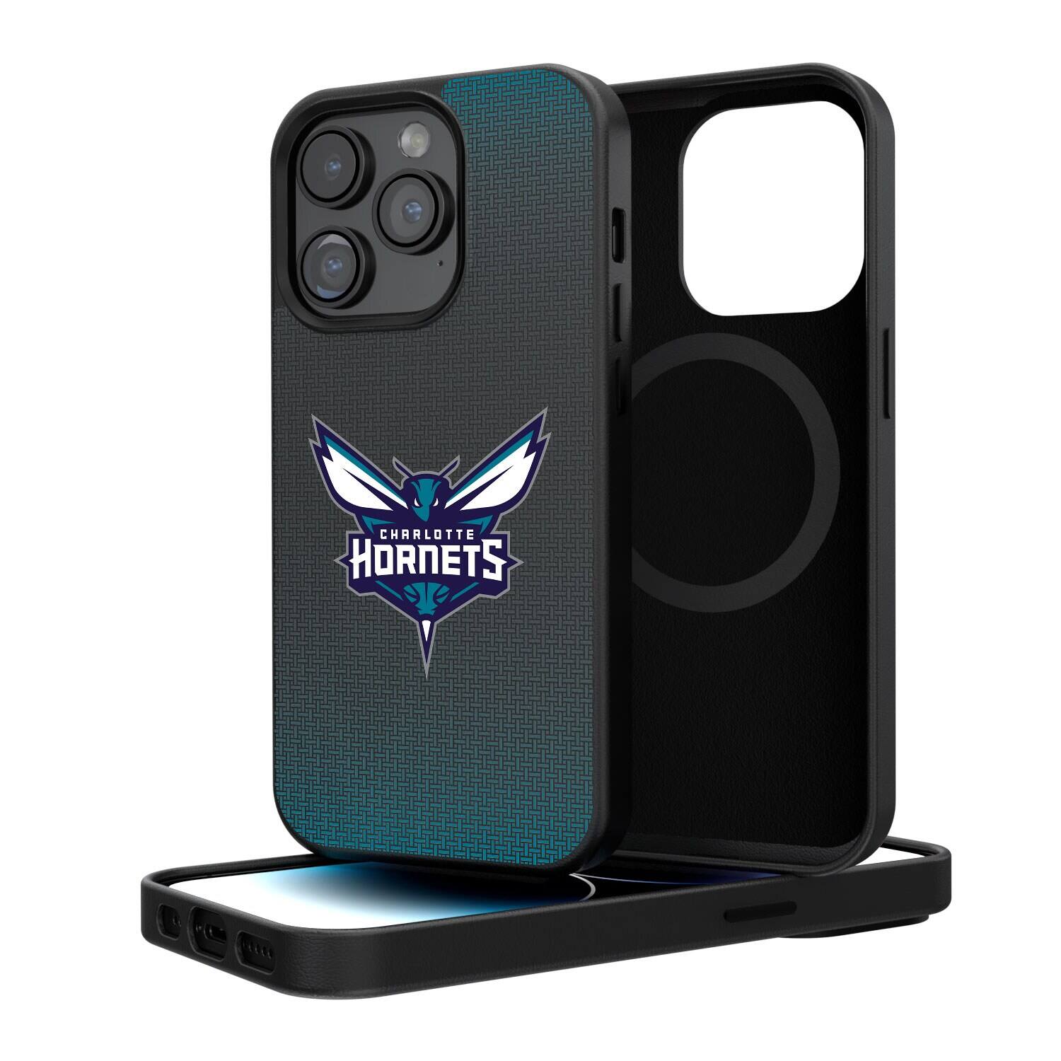 Keyscaper NBA Charlotte Hornets Linen Logo iPhone Magnetic Bump Case 14 ...
