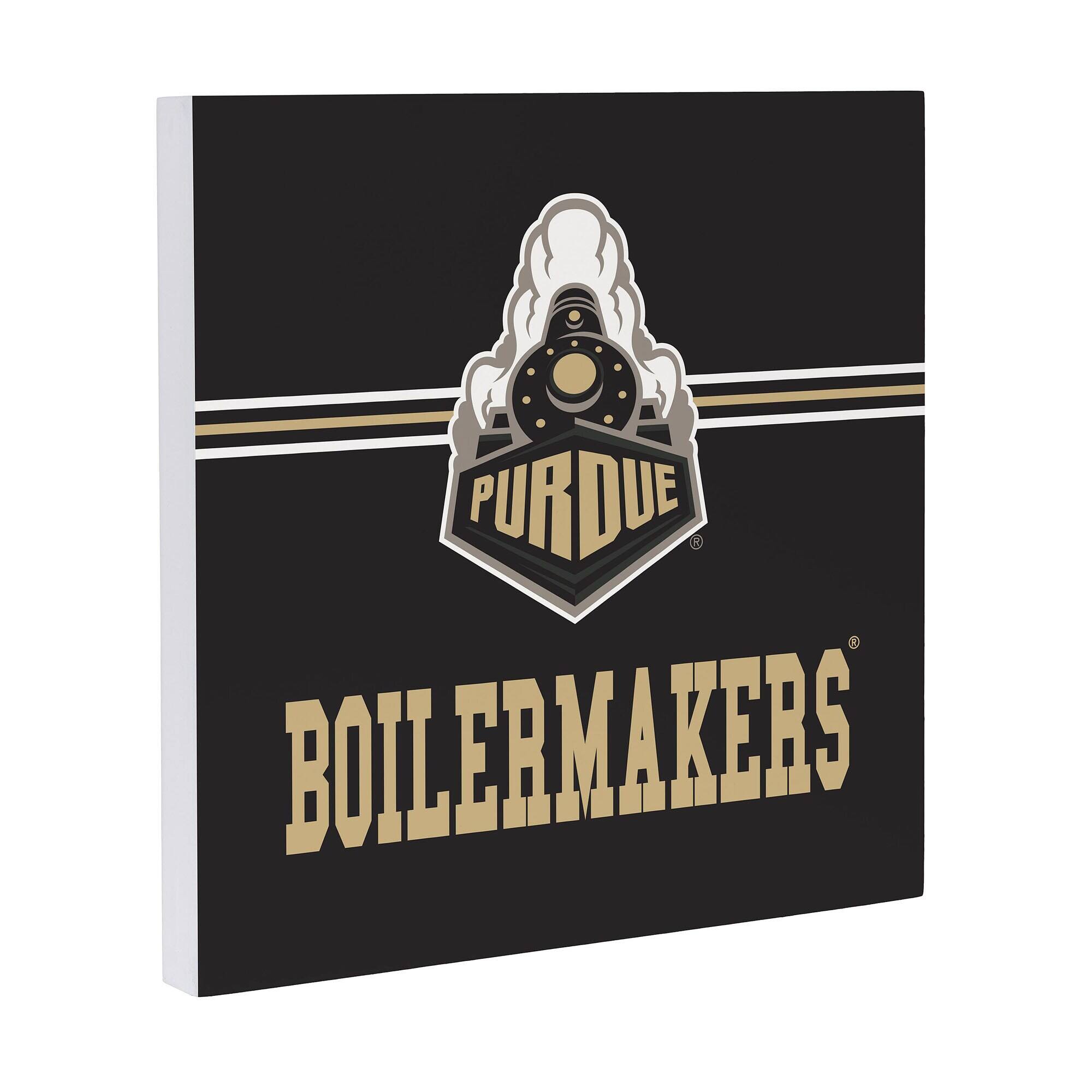 Evergreen Enterprises Purdue Boilermakers 12" x 12" Wood Wall Sign ...
