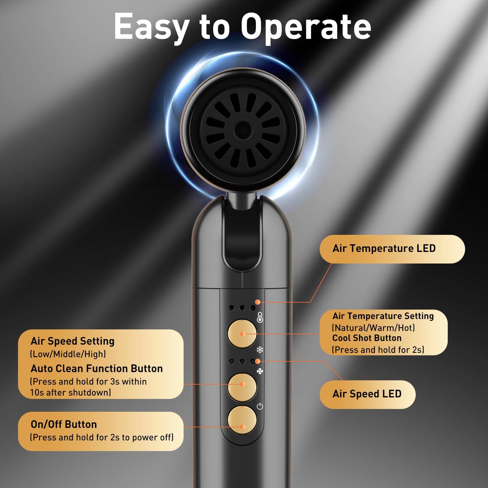 The Best Inks Professional Ionic Lightweight Travel Hair Dryer ...