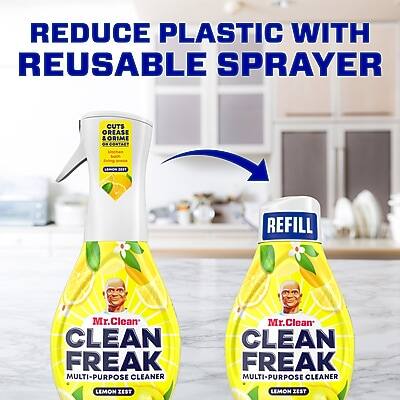 Mr. Clean Clean Freak Starter Kit Multi Surface Mist, 16 oz., Lemon ...