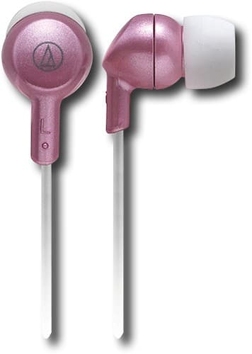 Best Buy: Audio-Technica Earbud Headphones Purple ATH-CK1WPL