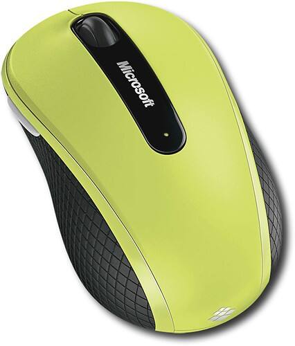 Best Buy: Microsoft Wireless Mobile Mouse 4000 Lime Green D5D-00031