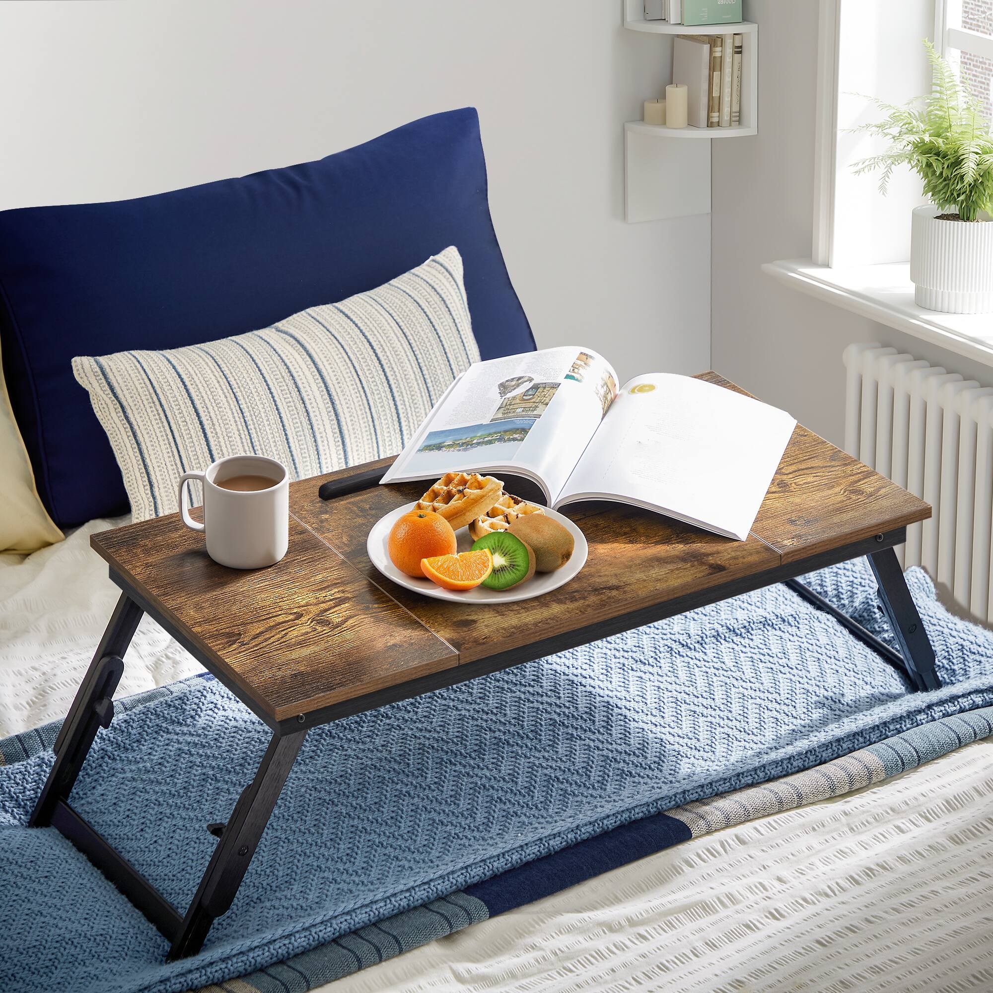 Songmics Home Laptop Desk, Bed Sofa Breakfast Tray, Adjustable Tilt Top ...