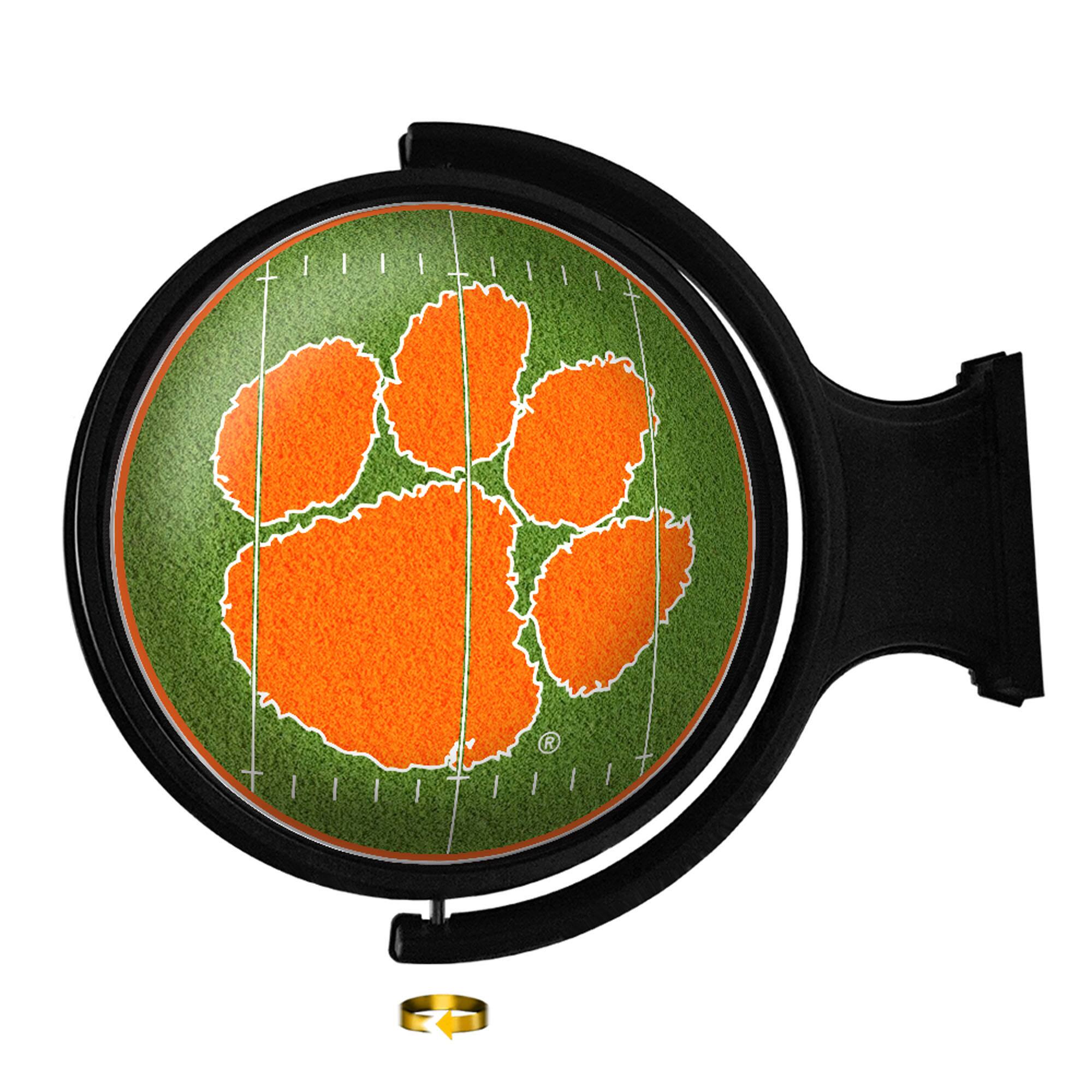 The Fan Brand Clemson Tigers Football 21'' x 23'' Rotating Lighted Wall ...