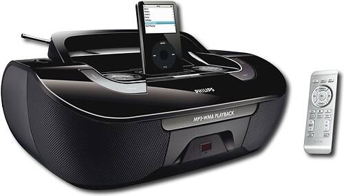Customer Reviews: Philips Boombox with Apple® iPod® Dock Black AZ1330D ...