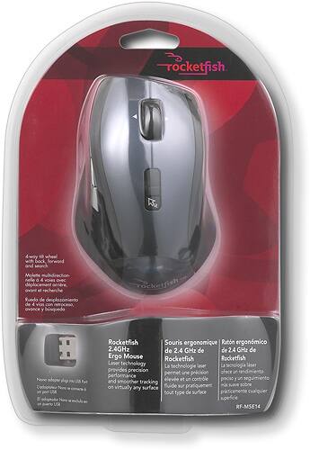 Best Buy: Rocketfish™ Wireless Laser Mouse Multi RF-MSE14