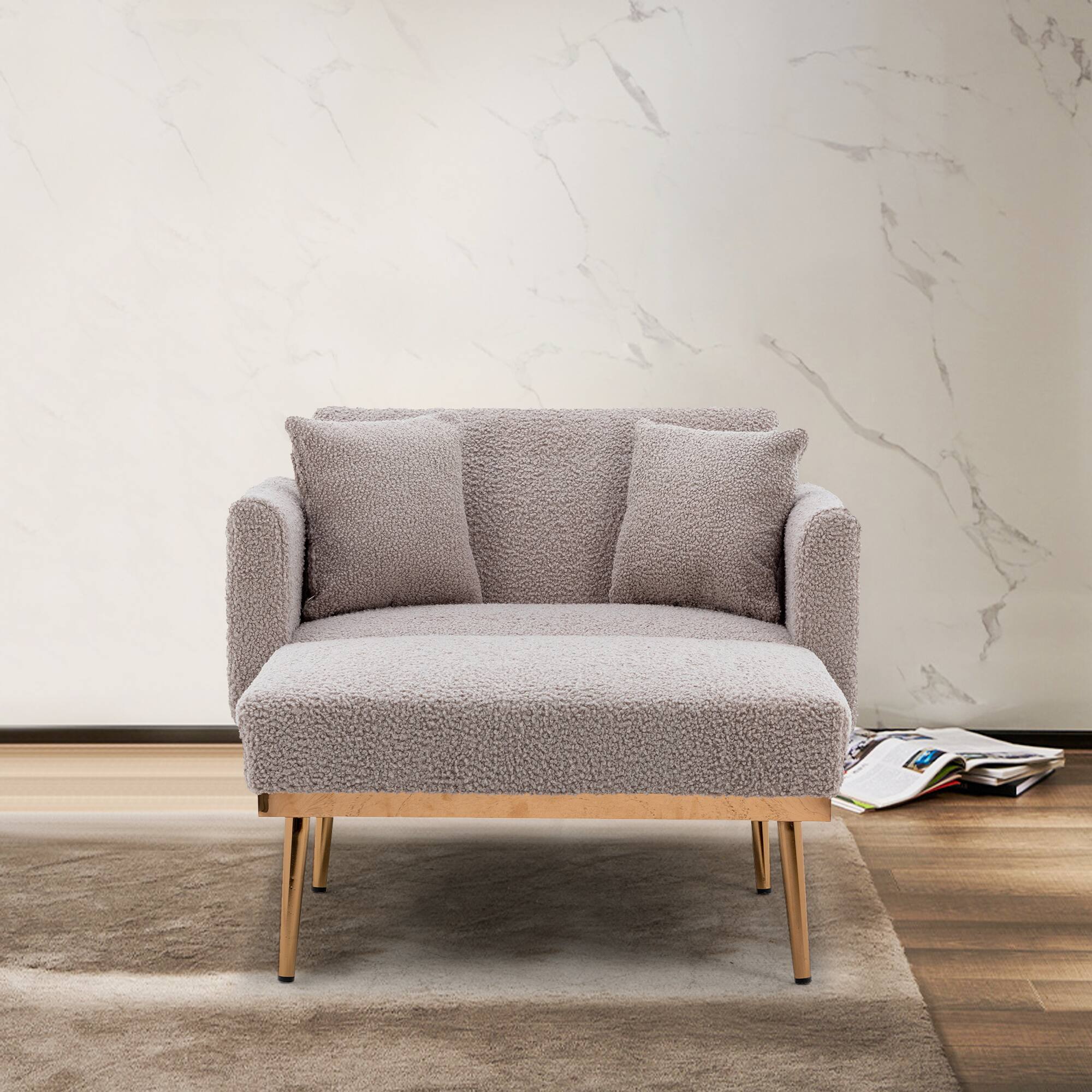 APRILSOUL fashionable and classic style chaise lounge chair accent ...