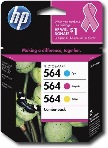 Best Buy: HP 564 Ink Cartridge Combo Pack Cyan/Magenta/Yellow SD446FN#140