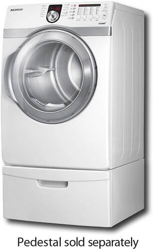 Best Buy: Samsung 7.3 Cu. Ft. 11-Cycle Electric Steam Dryer White ...