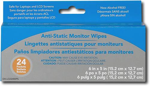 Best Buy: Dynex™ Antistatic Monitor Wipes (24-Pack) Multi DX-LCD24WPS